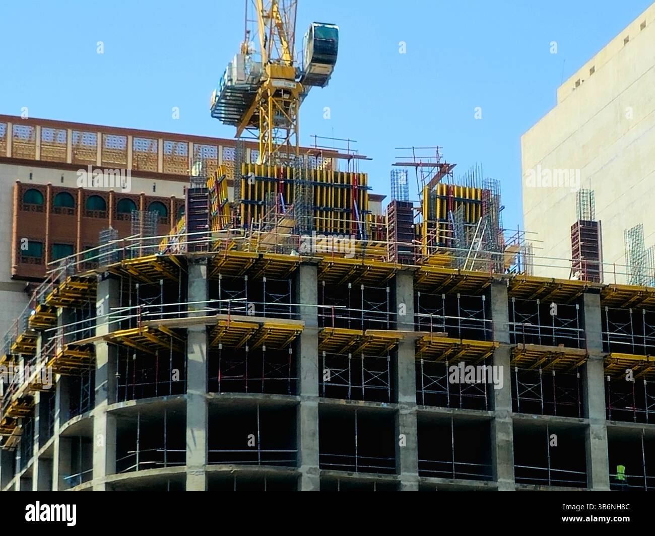 Medina, Saudi Arabia, June 26 2024: construction site of a new high ...