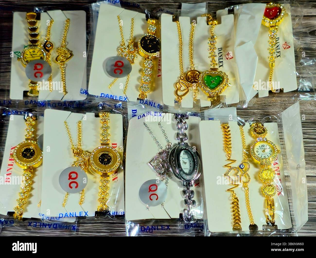 Cairo, Egypt, June 30 2024: women various types of hand watches with ...