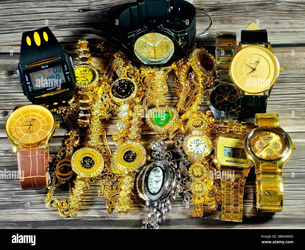 Cairo, Egypt, June 30 2024: various types of hand watches for men and ...