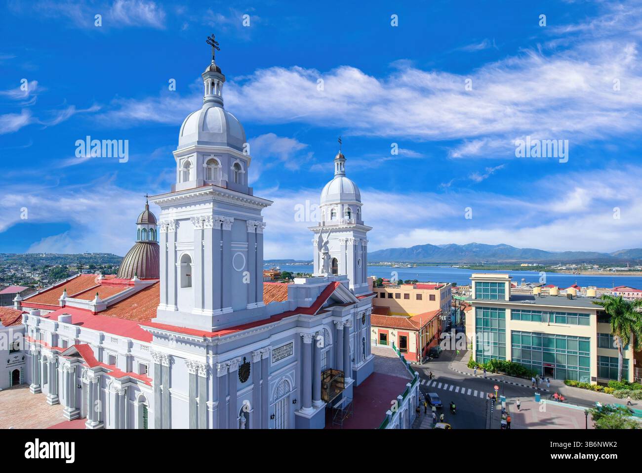 Catholic Cathedral Facade, Santiago de Cuba, Cuba Stock Photo - Alamy