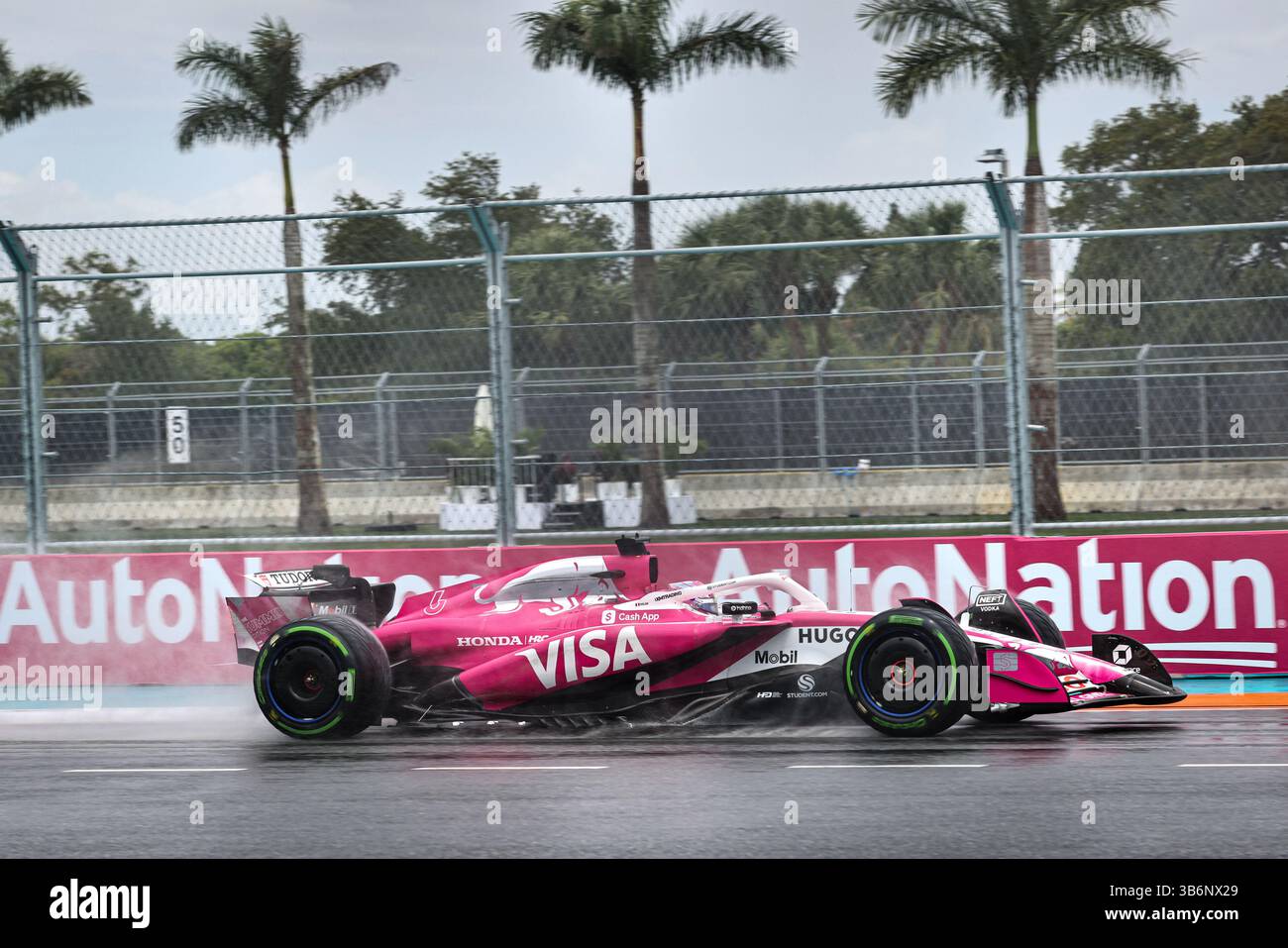 Miami, USA. 3 May, 2025. Isack Hadjar of France driving the (6) Visa ...