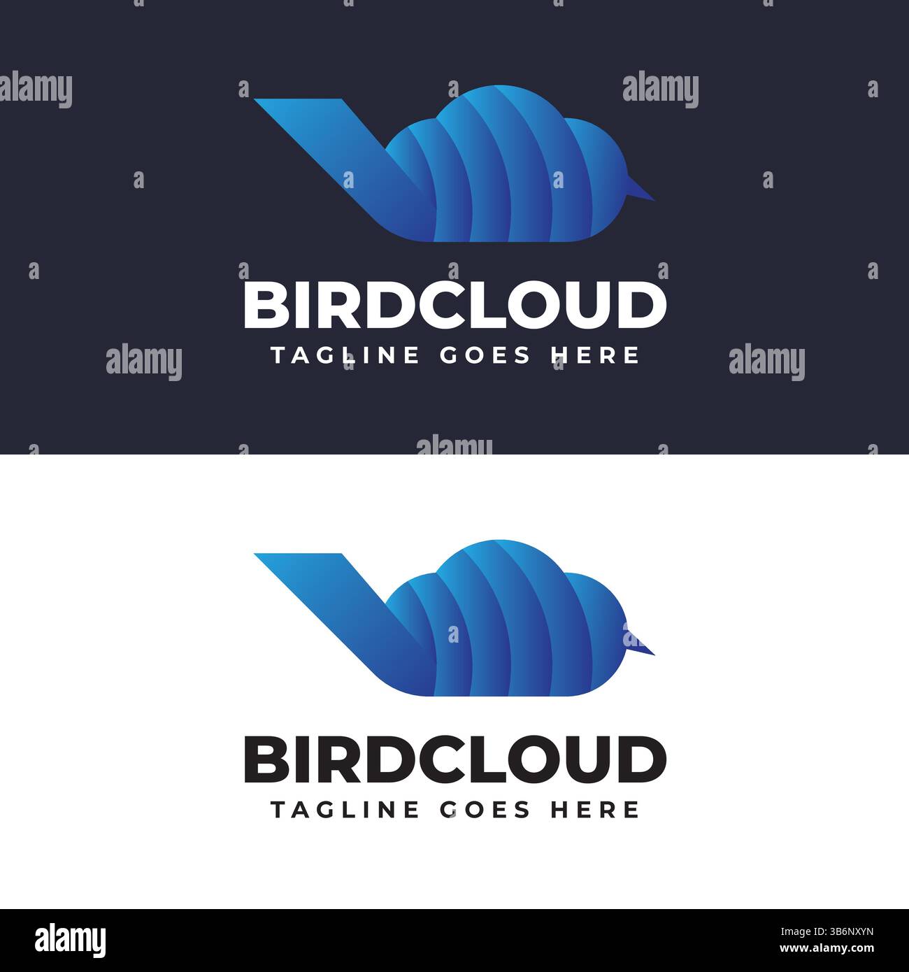 Bird Cloud Logo Stock Vector Image & Art - Alamy