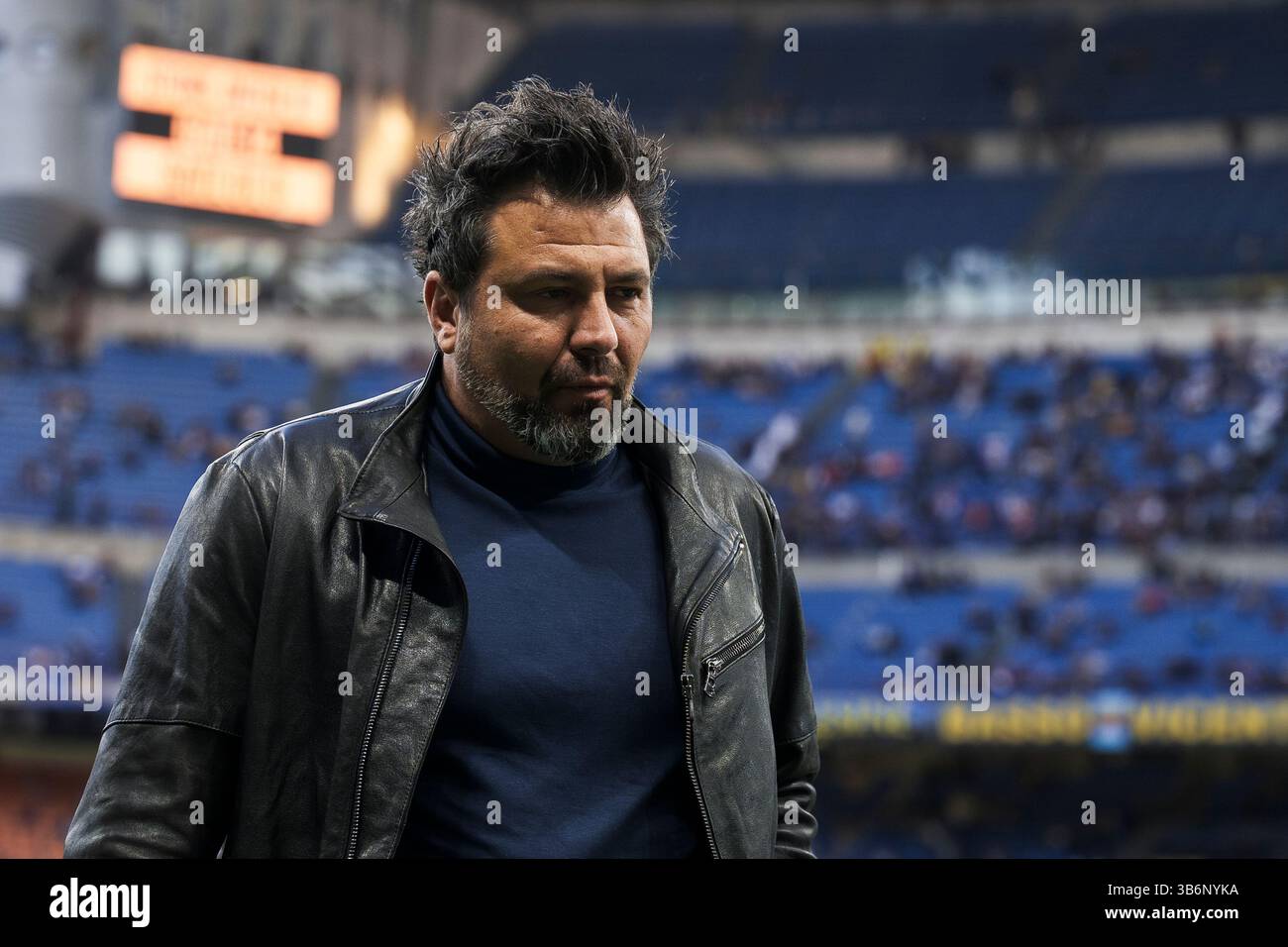 Milan, Italy. 3 May 2025. Sebastien Frey looks on prior to the Serie A ...
