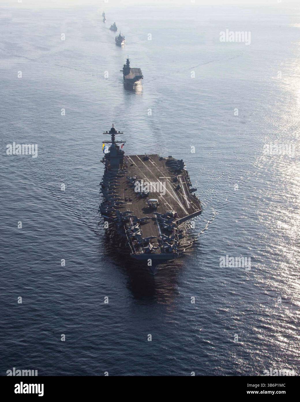 October 4, 2023, Ionian Sea, United States: The U.S. Navy Ford-class ...