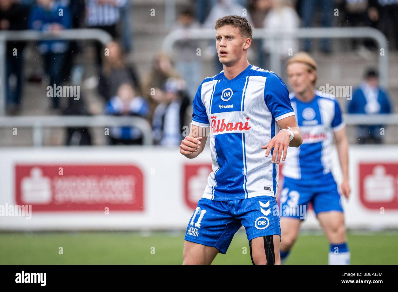 Odense, Denmark. 03rd, May 2025. Markus Jensen (11) of Odense BK seen ...