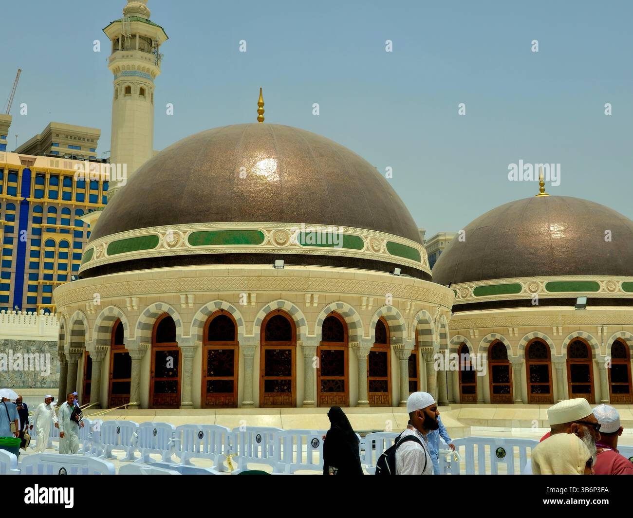 Mecca, Saudi Arabia, June 9 2024: domes from the grand sacred mosque of ...