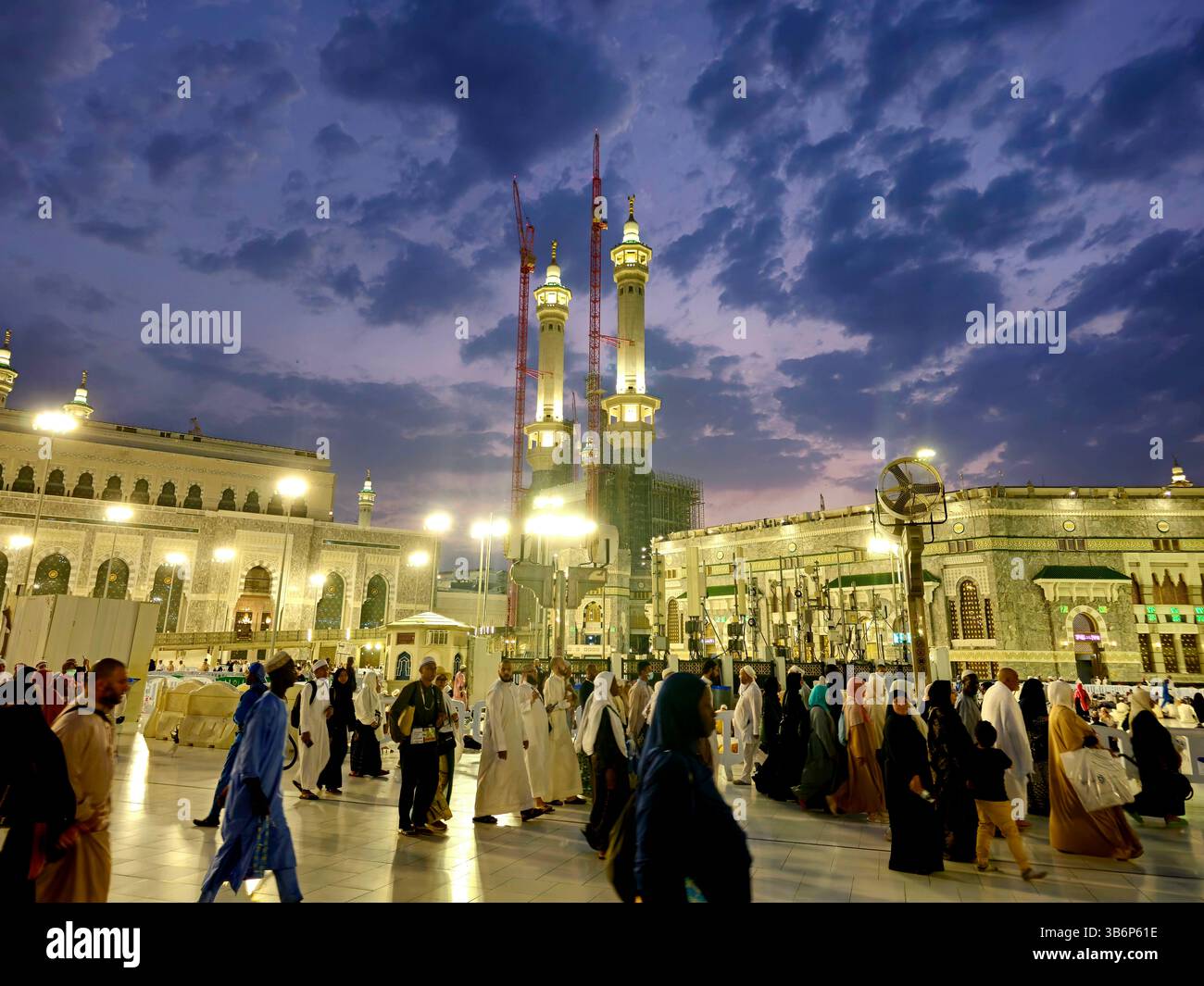 Mecca, Saudi Arabia, June 22 2024: The minarets of the grand sacred ...
