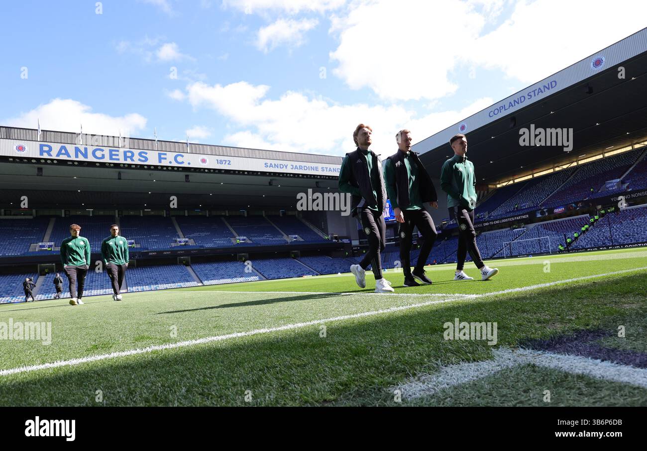 Celtic's Liam Scales, Viljami Sinisalo and Johnny Kenny on the pitch ...