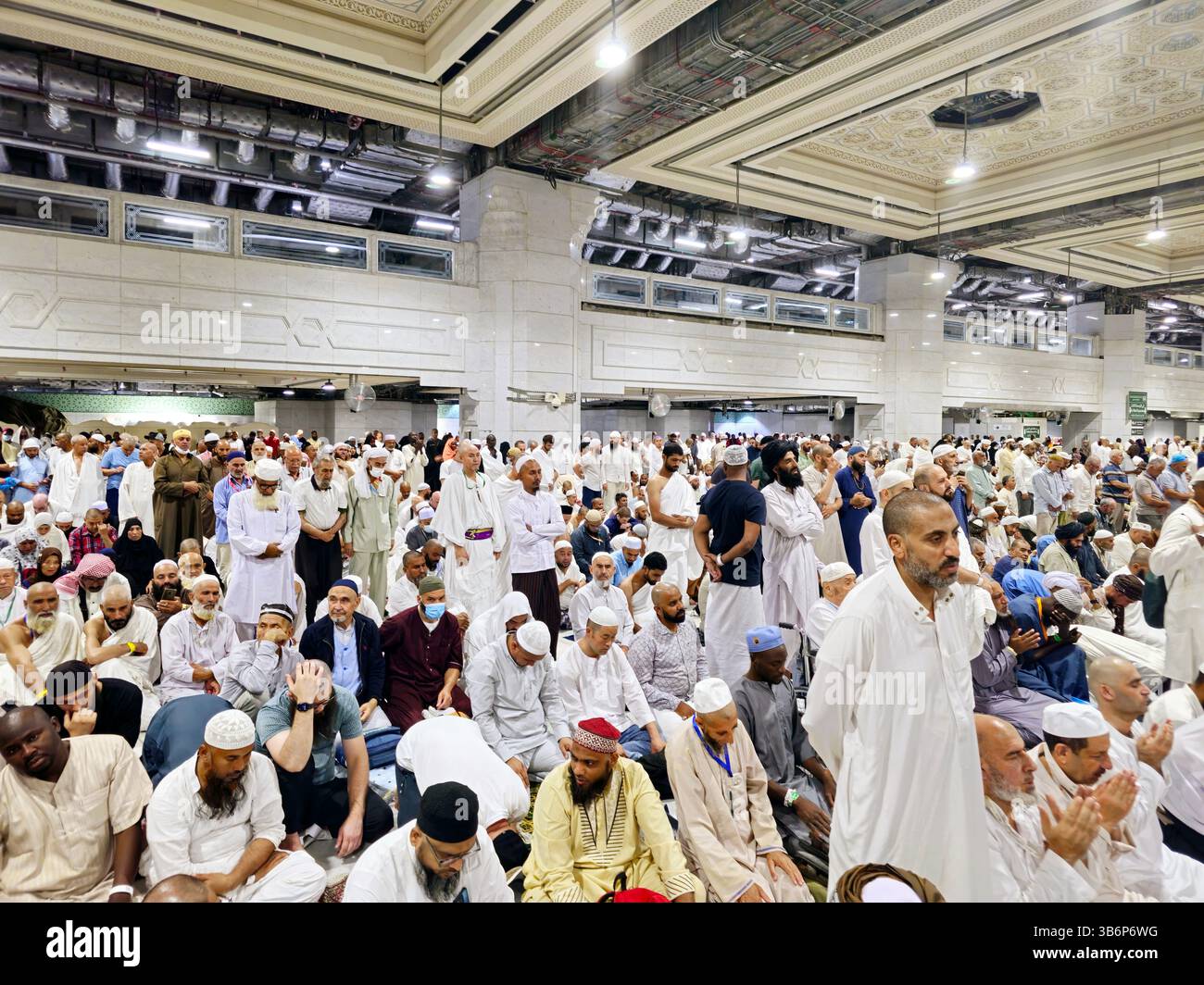 Mecca, Saudi Arabia, June 24 2024: Muslims at the pilgrimage season ...