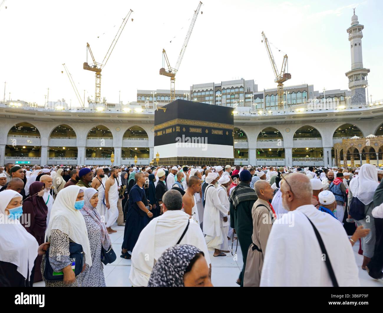 Mecca, Saudi Arabia, June 25 2024: The Kaaba in Ihram Kiswa which is ...