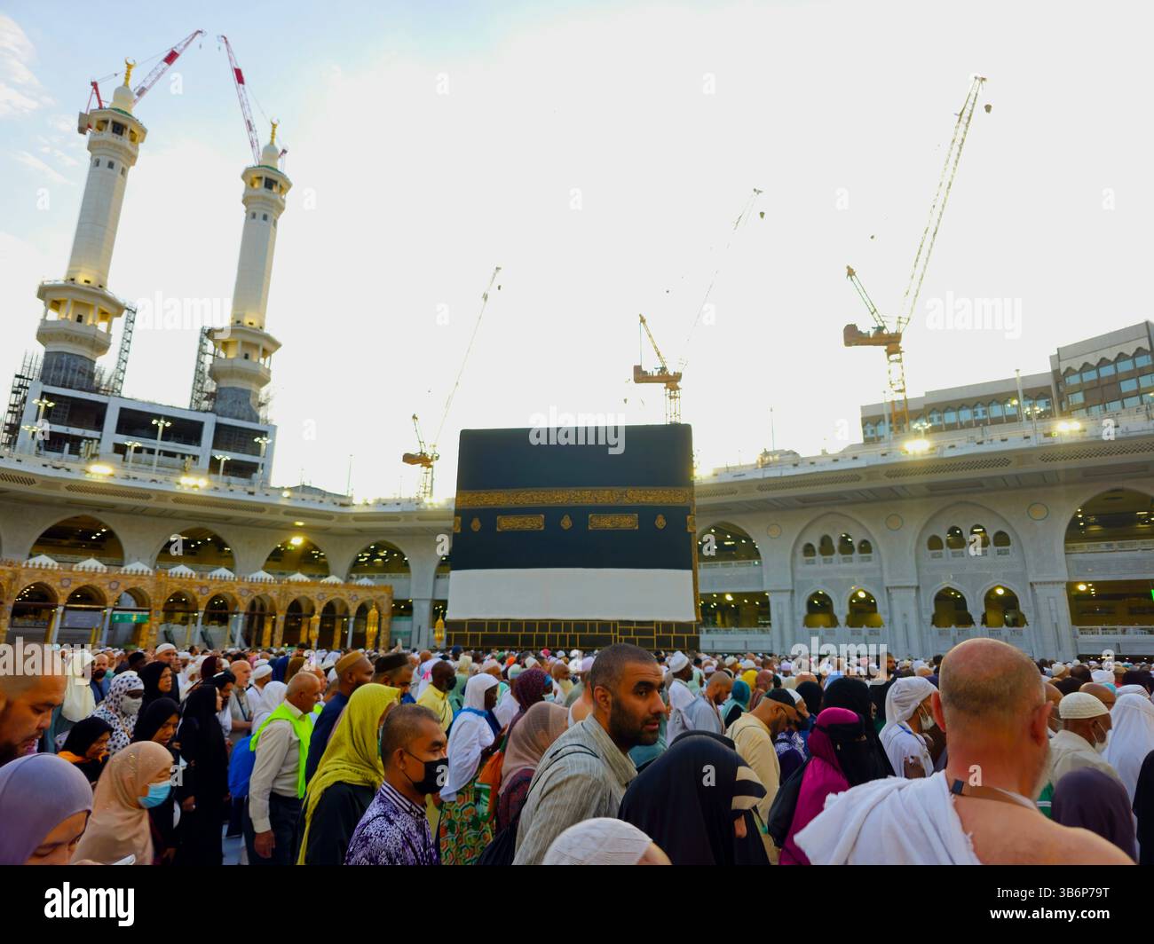 Mecca, Saudi Arabia, June 25 2024: The Kaaba in Ihram Kiswa which is ...