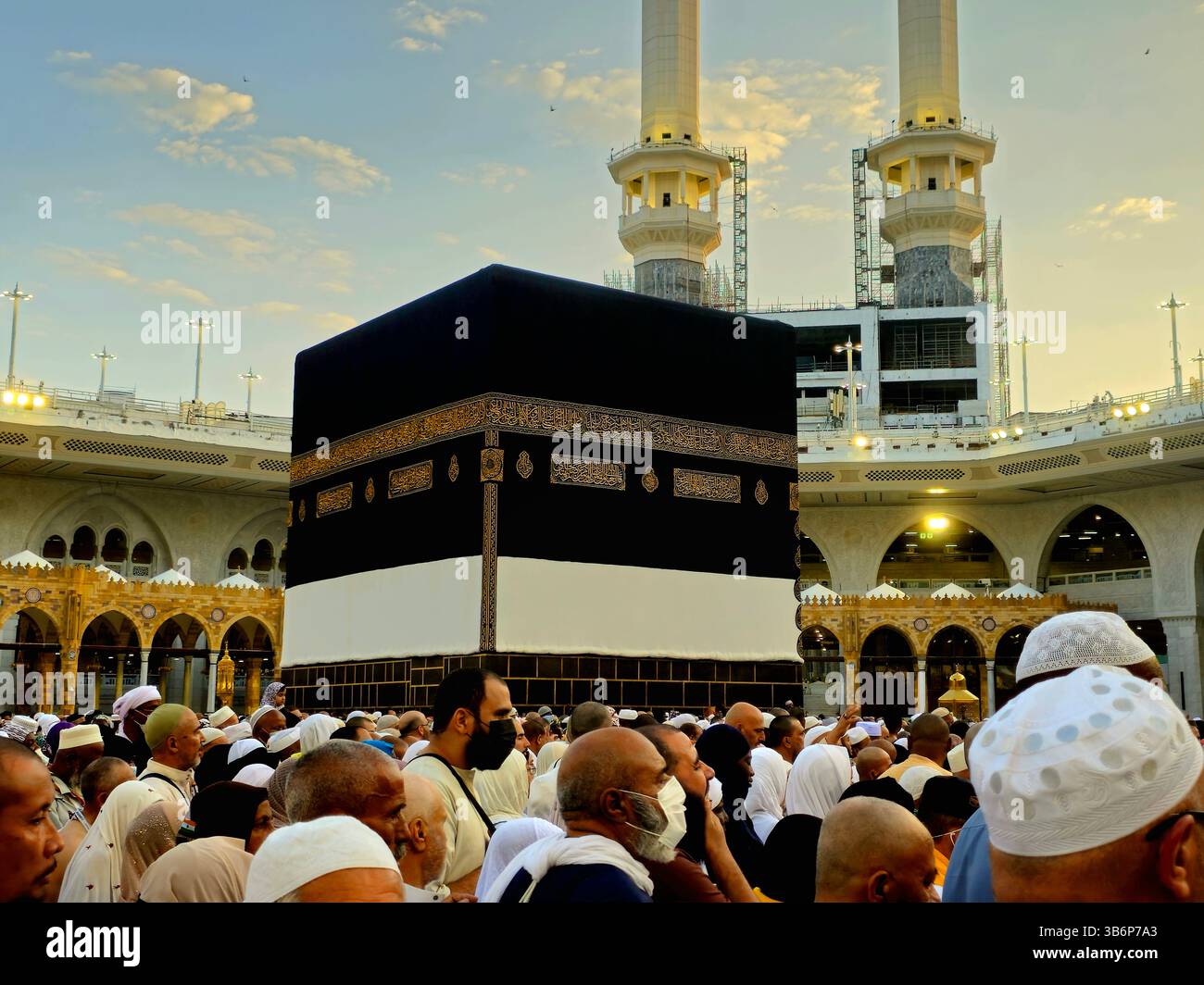 Mecca, Saudi Arabia, June 25 2024: The Kaaba in Ihram Kiswa which is ...
