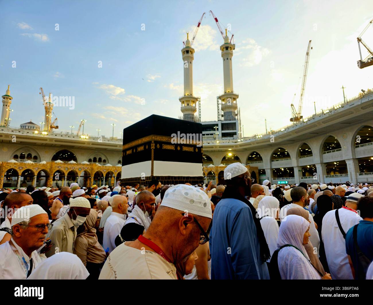 Mecca, Saudi Arabia, June 25 2024: The Kaaba in Ihram Kiswa which is ...