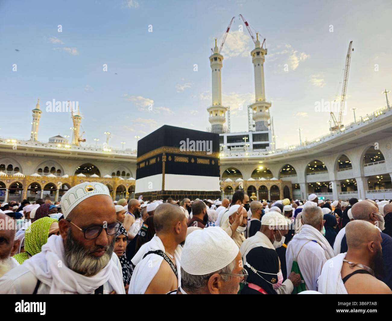 Mecca, Saudi Arabia, June 25 2024: The Kaaba in Ihram Kiswa which is ...