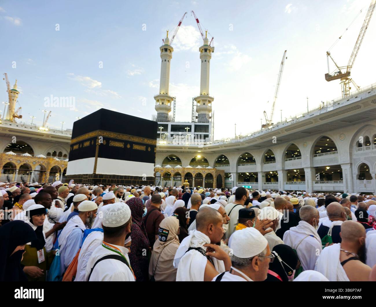 Mecca, Saudi Arabia, June 25 2024: The Kaaba in Ihram Kiswa which is ...
