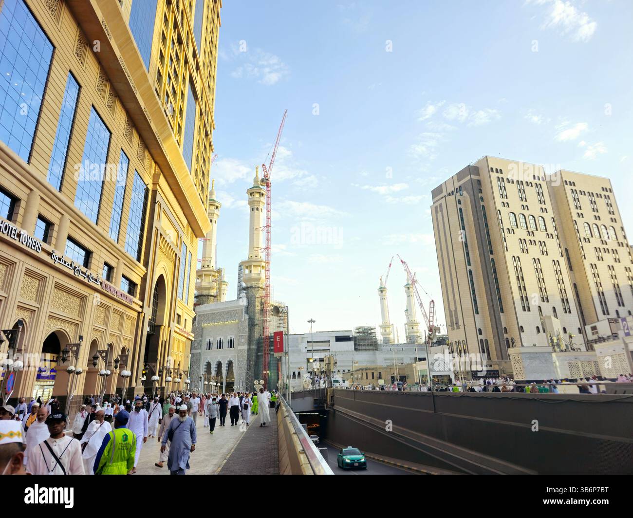 Mecca, Saudi Arabia, June 25 2024: The minarets of the grand sacred ...