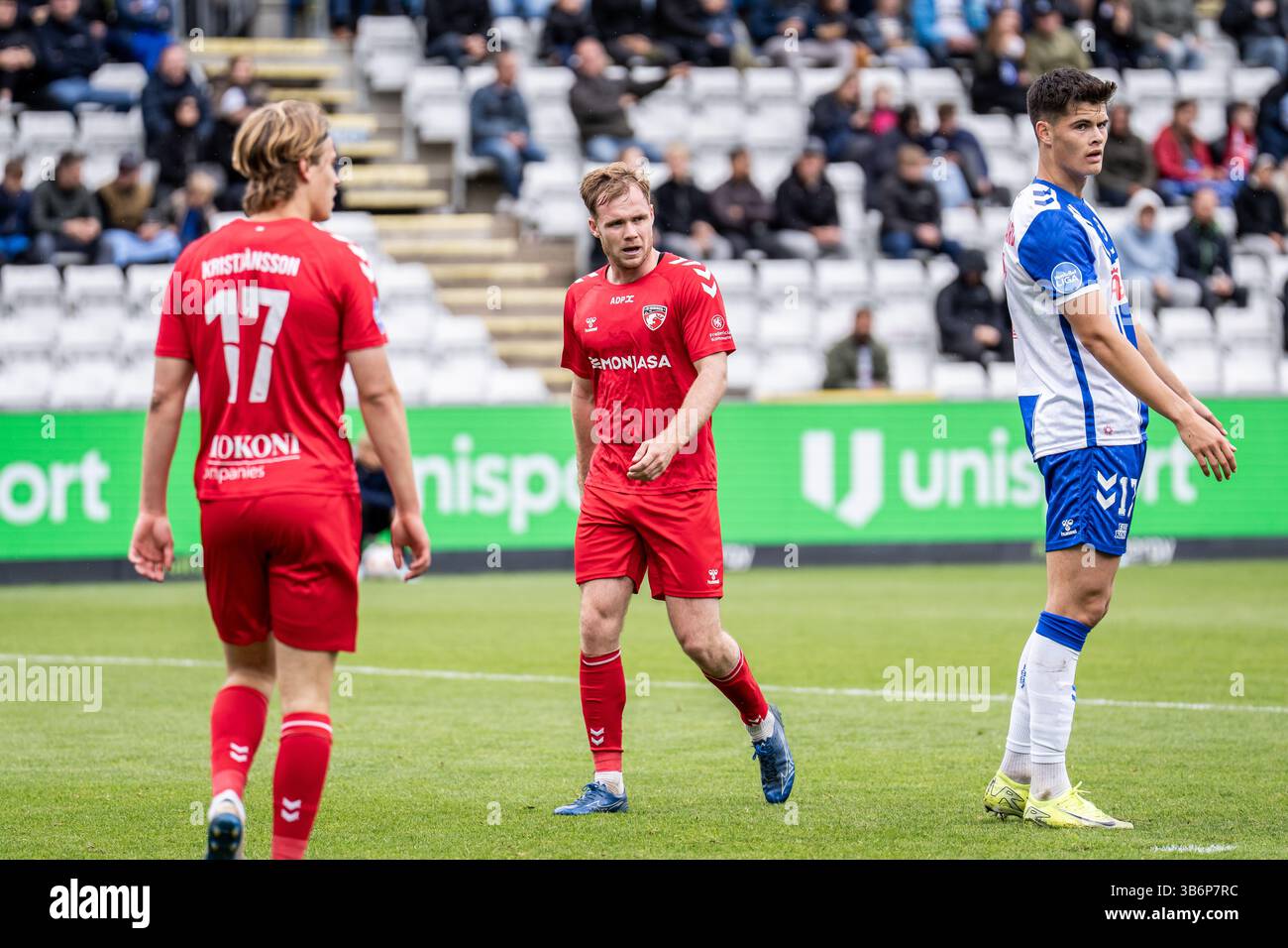 Odense, Denmark. 03rd May, 2025. Gustav Marcussen (7) of FC Fredericia ...