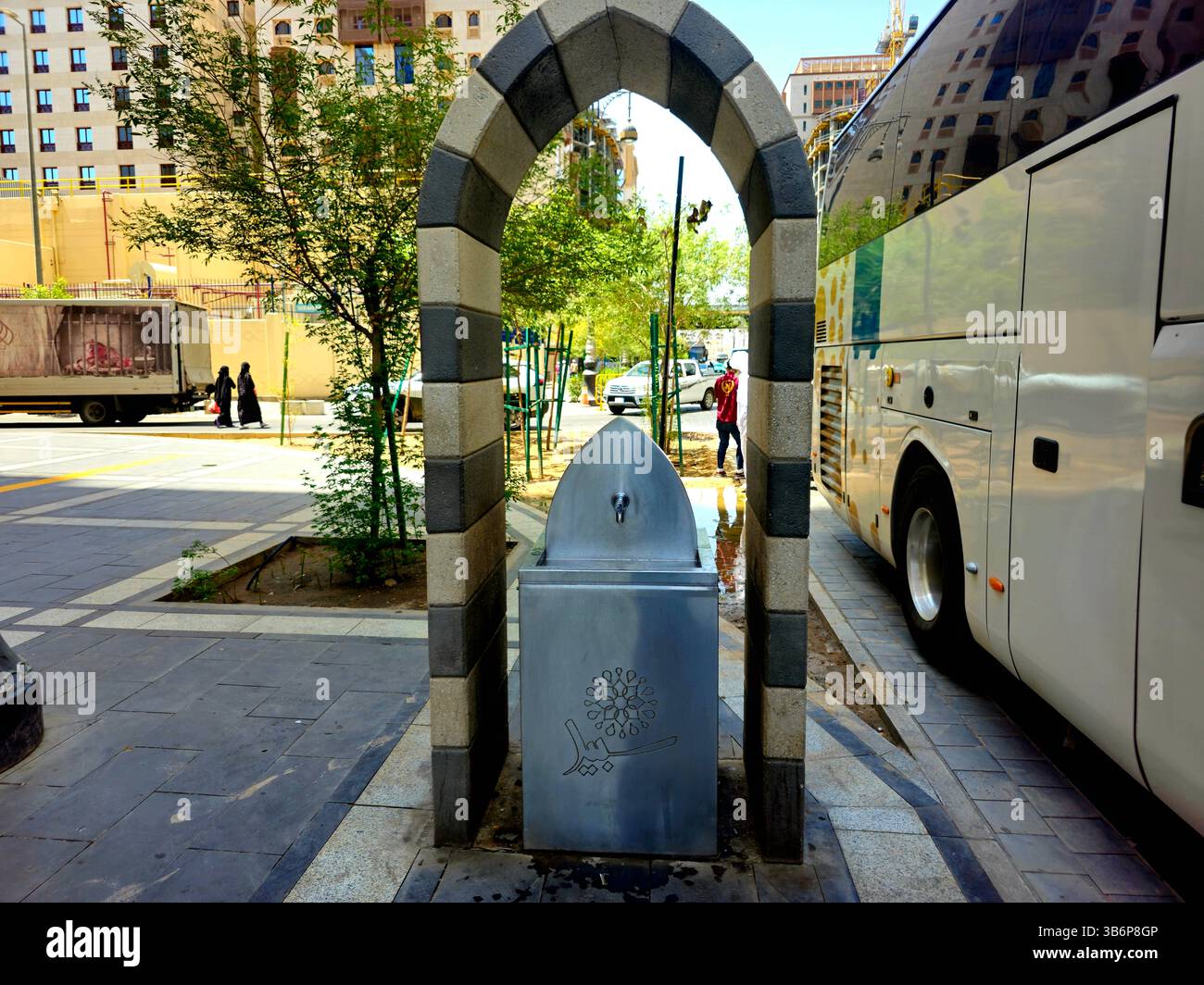 Medina, Saudi Arabia, June, 26 2024: Sebil water at the street of ...