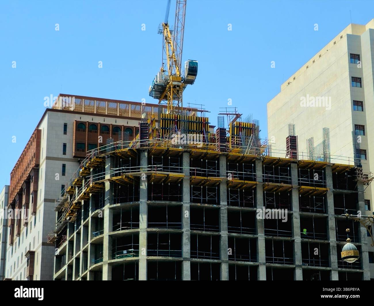 Medina, Saudi Arabia, June 26 2024: construction site of a new high ...