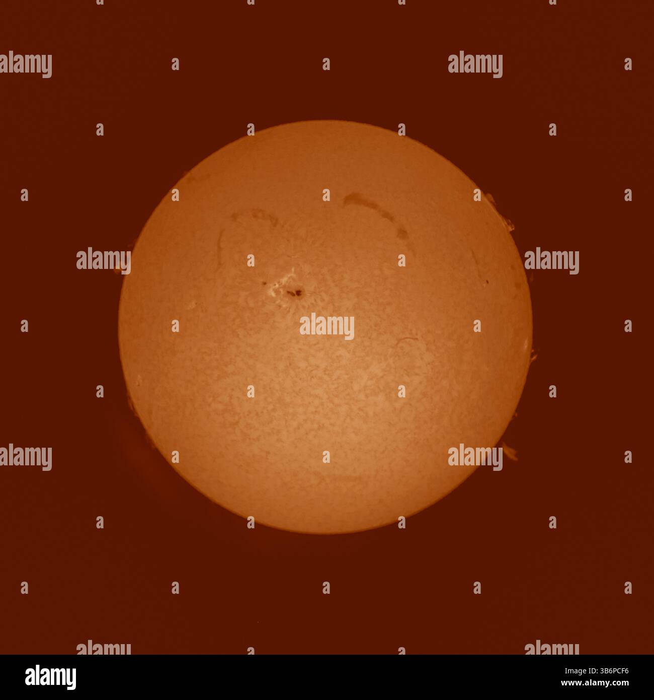 London, UK. 4th May, 2025. The active Sun with massive sunspot ...