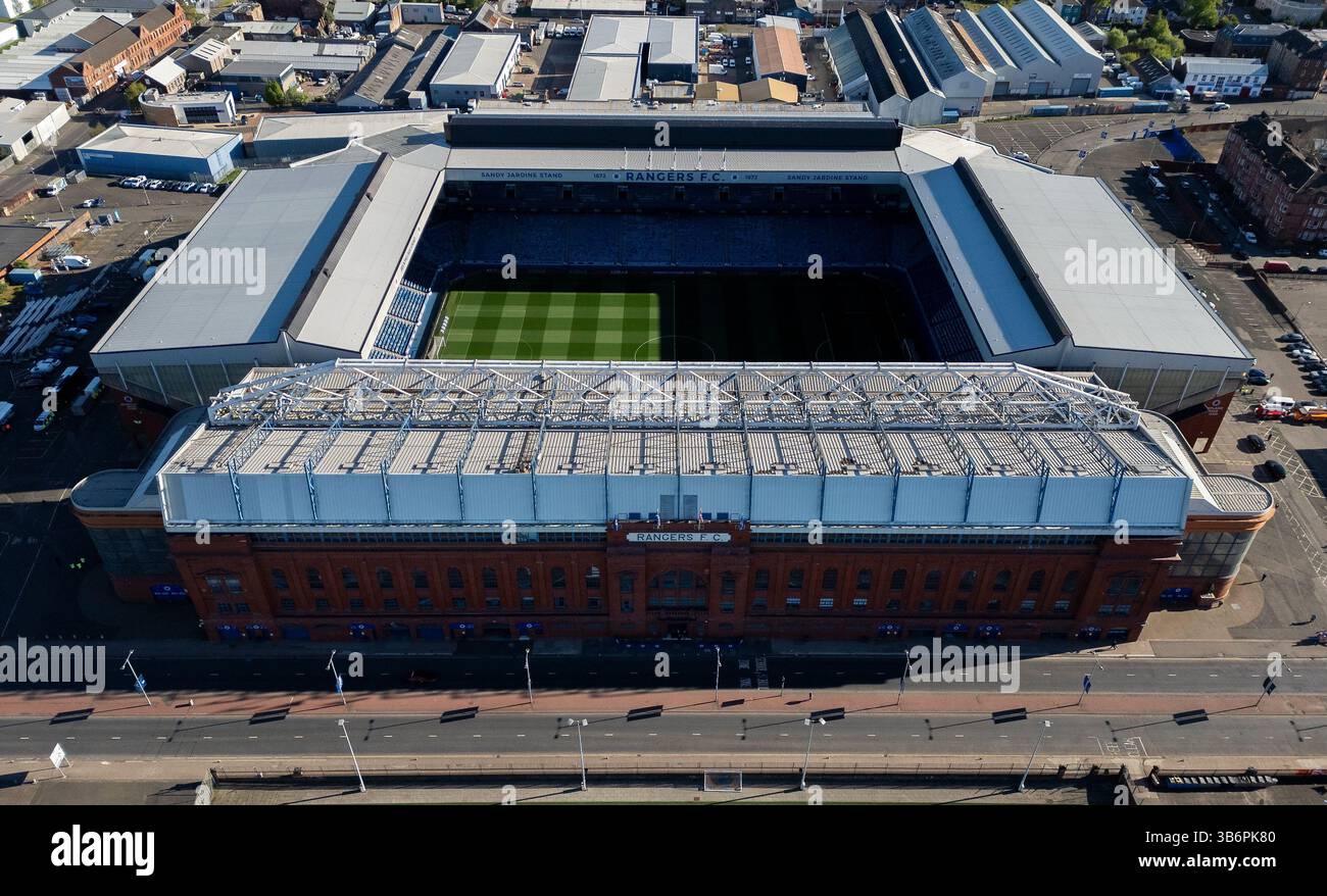 Ibrox Stadium, Glasgow, UK. 4th May, 2025. Scottish Premiership ...
