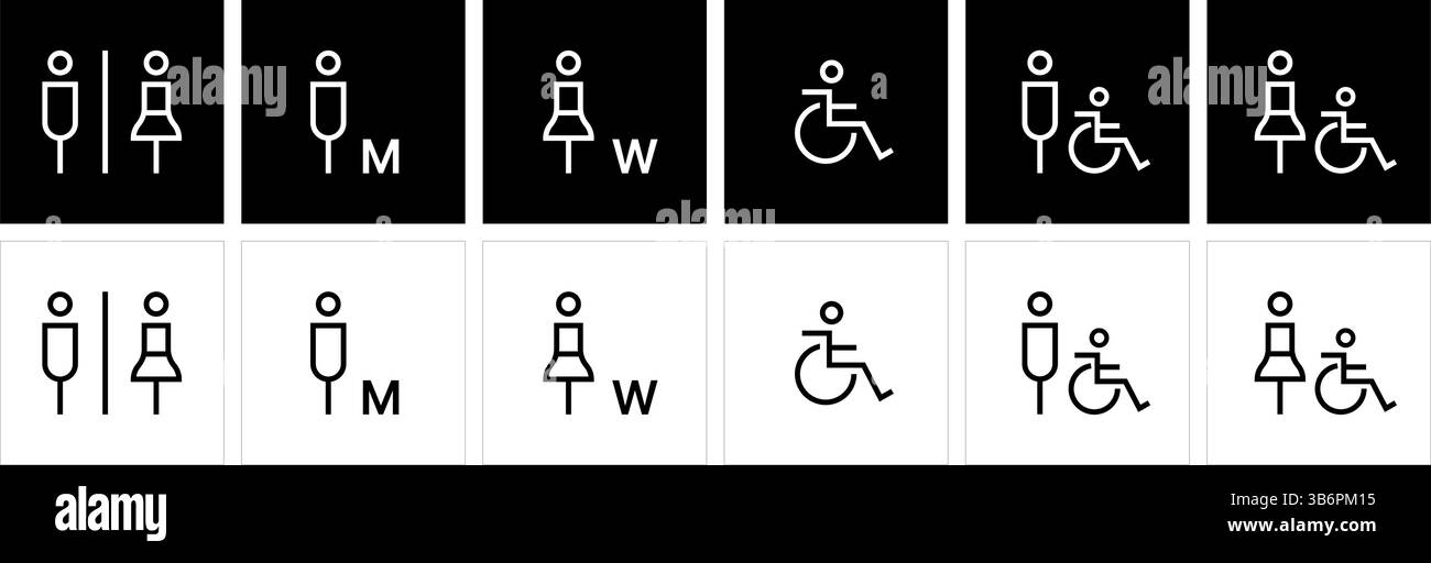 Gender inclusive signage Black and White Stock Photos & Images - Alamy