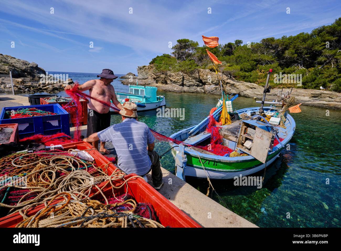 France, Var, Six-Fours-les-Plages, Embiez Island, Grand Gaou Strait and ...