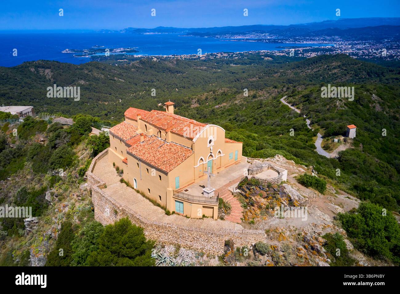 France, Var, Six-Fours-les-Plages, Cap Sicié, the chapel of Notre-Dame ...
