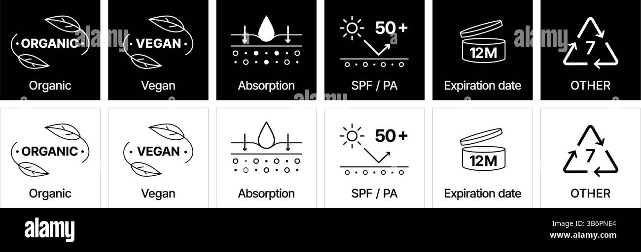 Expiration date after product Stock Vector Images - Alamy