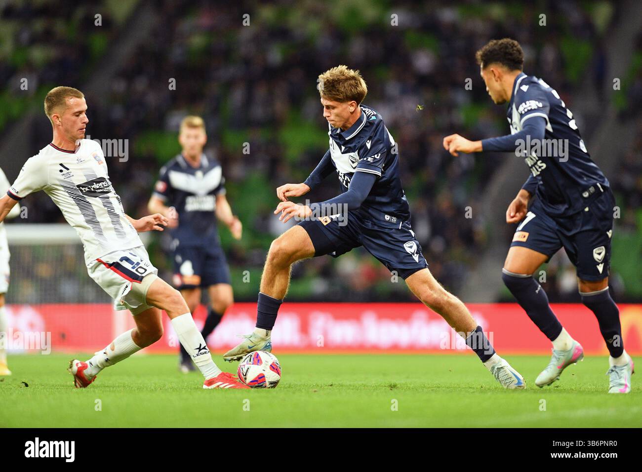 MELBOURNE, AUSTRALIA. 4th May 2025. Pictured: Melbourne Victory forward Kasey Bos during the ...