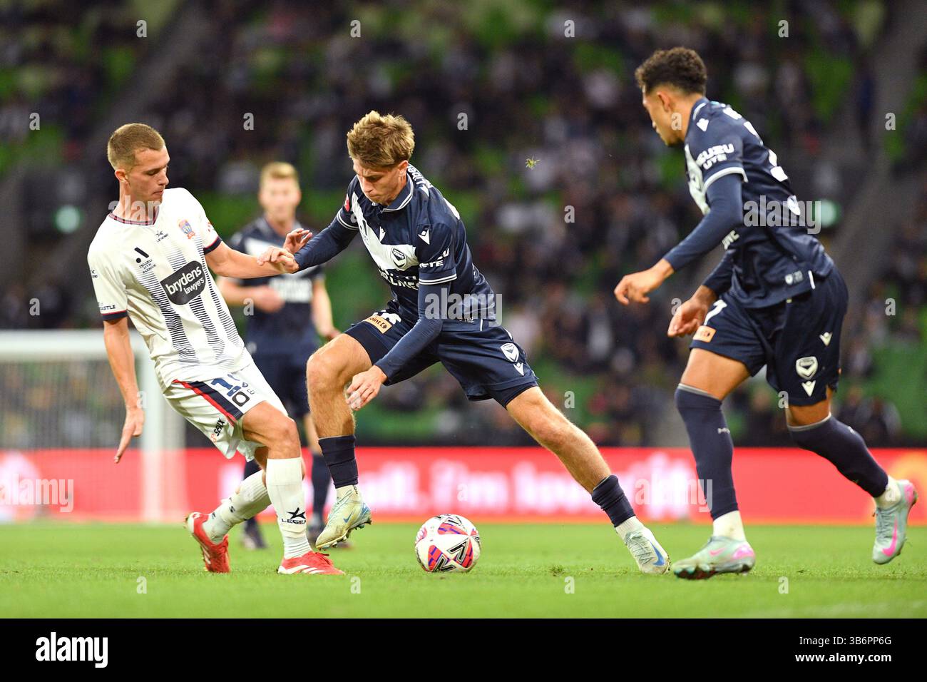 MELBOURNE, AUSTRALIA. 4th May 2025. Pictured: Melbourne Victory forward ...