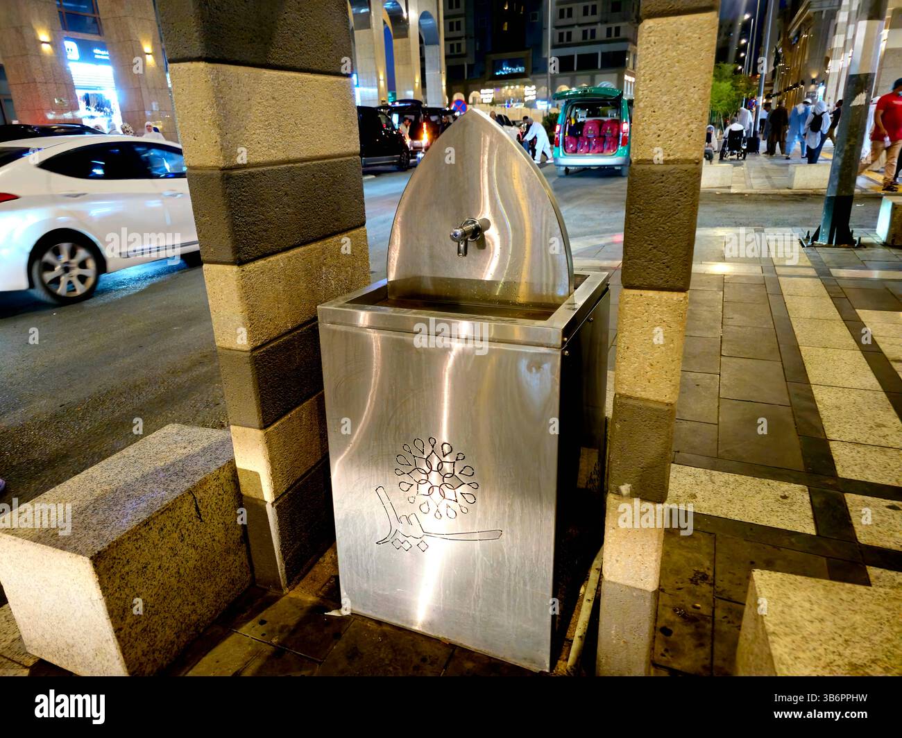 Medina, Saudi Arabia, June, 26 2024: Sebil water at the street of ...