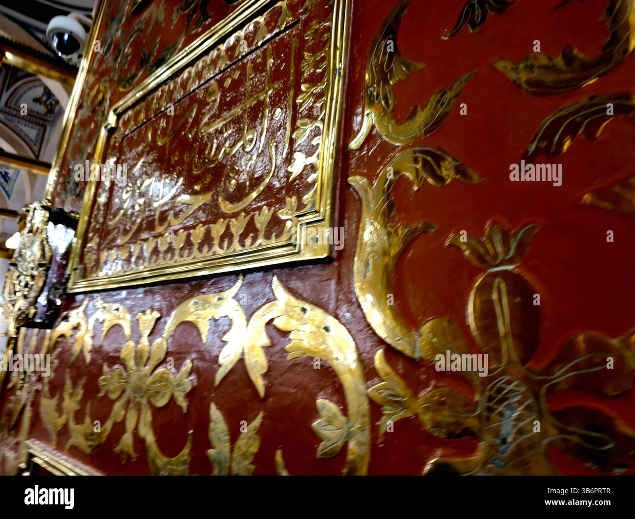The gate of the prophet's mosque or Al Masjid Al Nabawi, A major site ...
