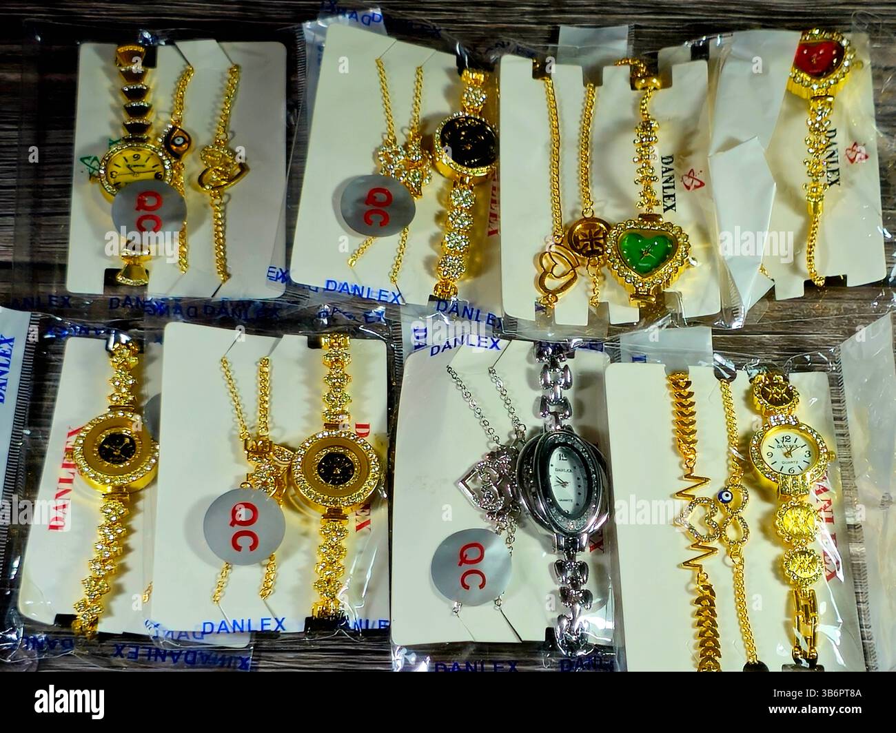 Cairo, Egypt, June 30 2024: women various types of hand watches with ...