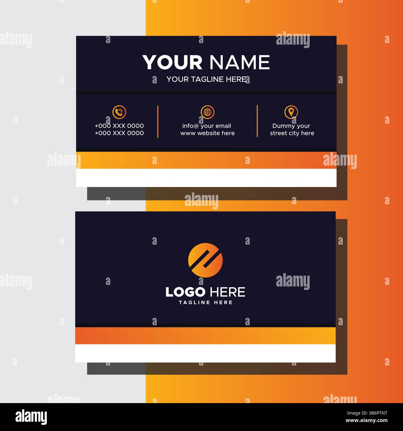 Creative minimal business card Stock Vector Image & Art - Alamy