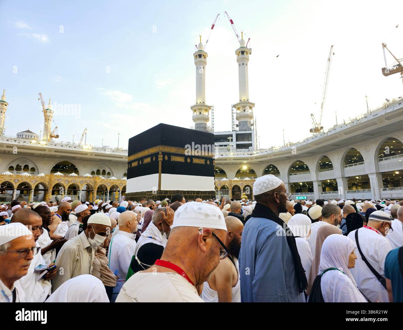 Mecca, Saudi Arabia, June 25 2024: The Kaaba in Ihram Kiswa which is ...