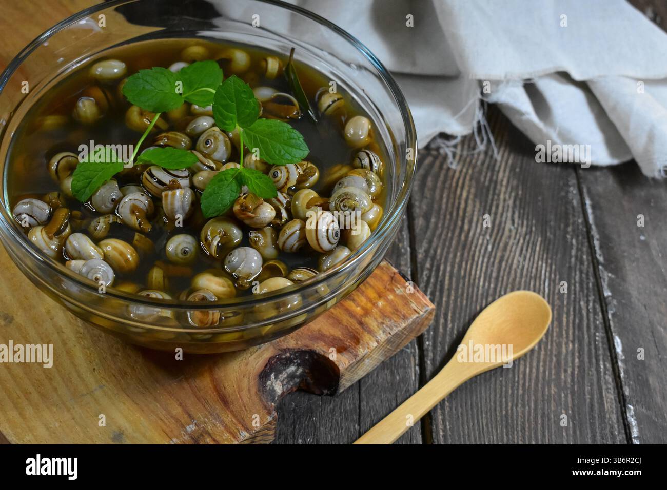 Spanish Tapas Snails Food Background Stock Photo - Alamy