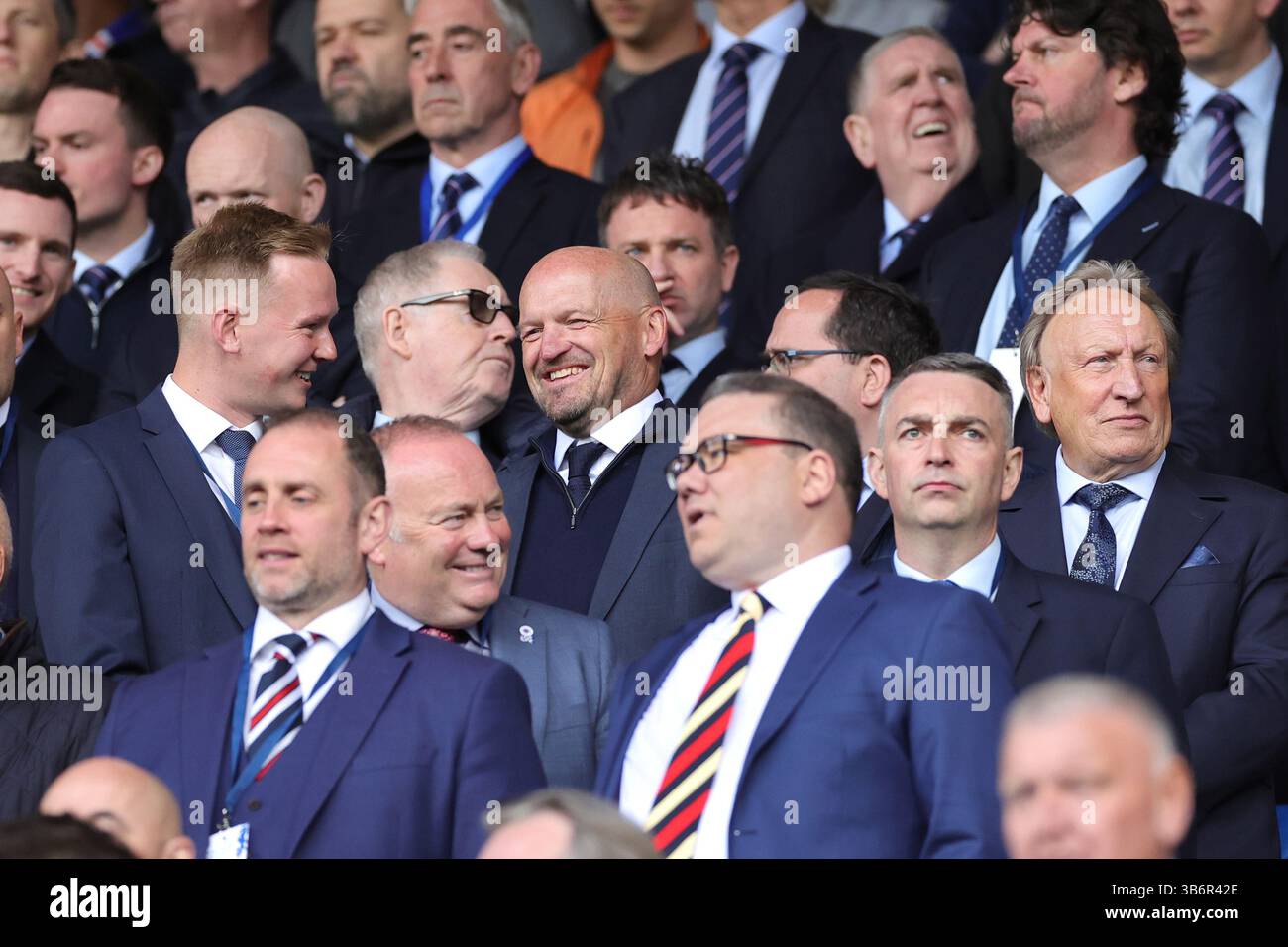 Scotland Rugby head coach Gregor Townsend (centre) and former football ...