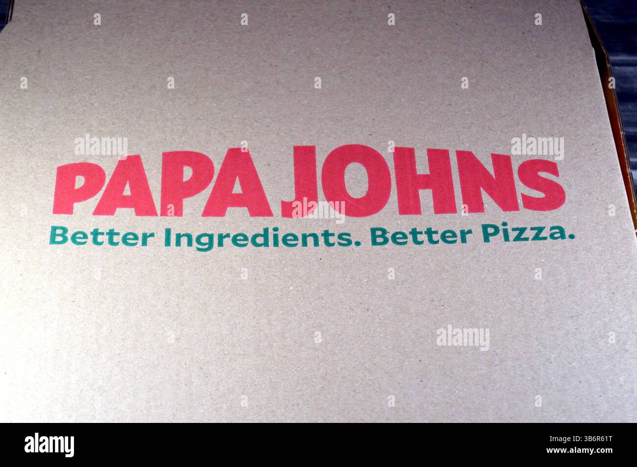 Cairo, Egypt, April, 1 2025: Papa John's Pizza, an American pizza ...