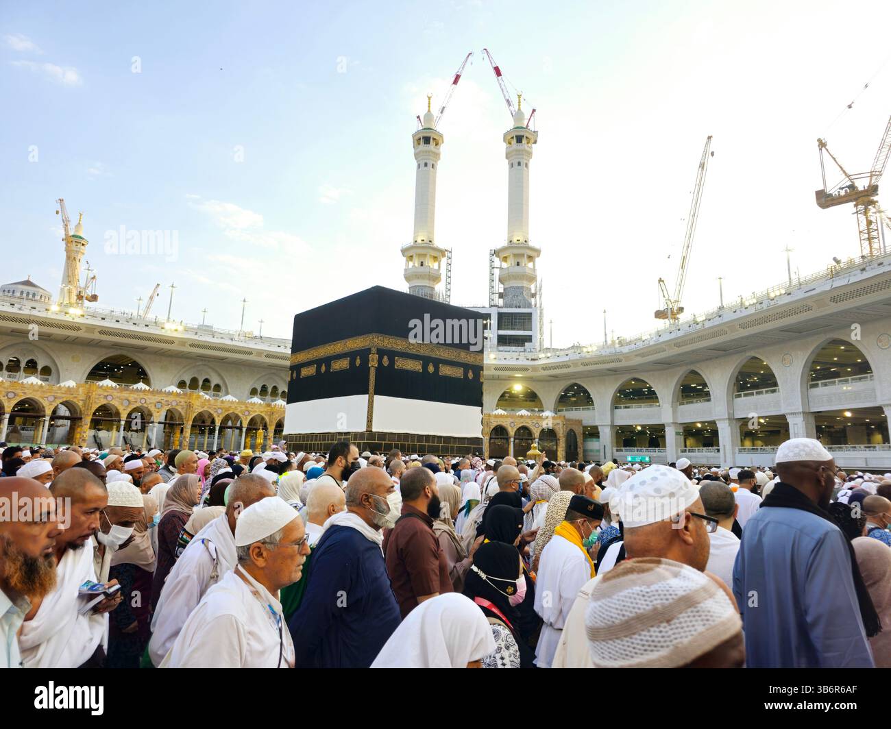 Mecca, Saudi Arabia, June 25 2024: The Kaaba in Ihram Kiswa which is ...