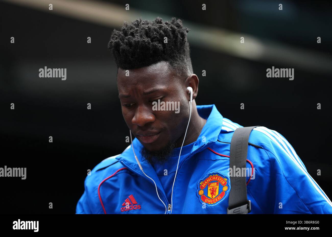 Manchester United goalkeeper Andre Onana arriving before the Premier ...