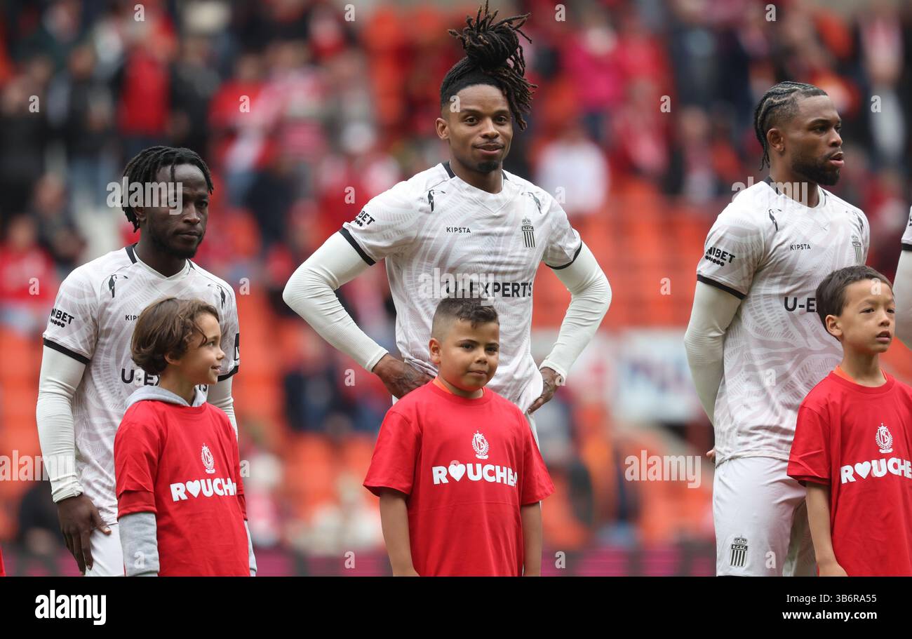 Liege, Belgium. 04th May, 2025. Charleroi's Parfait Guiagon, Charleroi ...