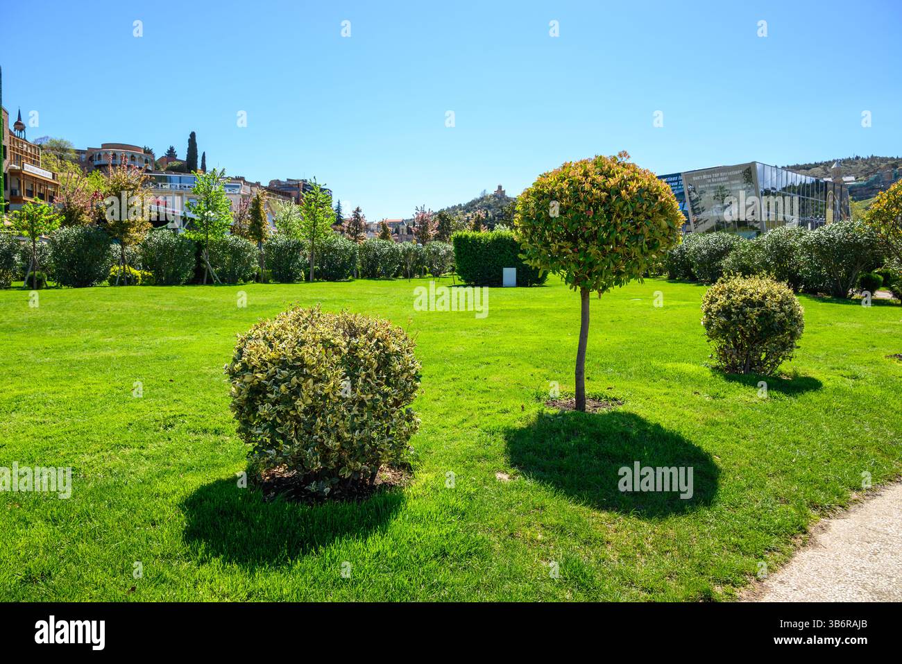 Rike park, large public park on the left bank of Mtkvari River in ...