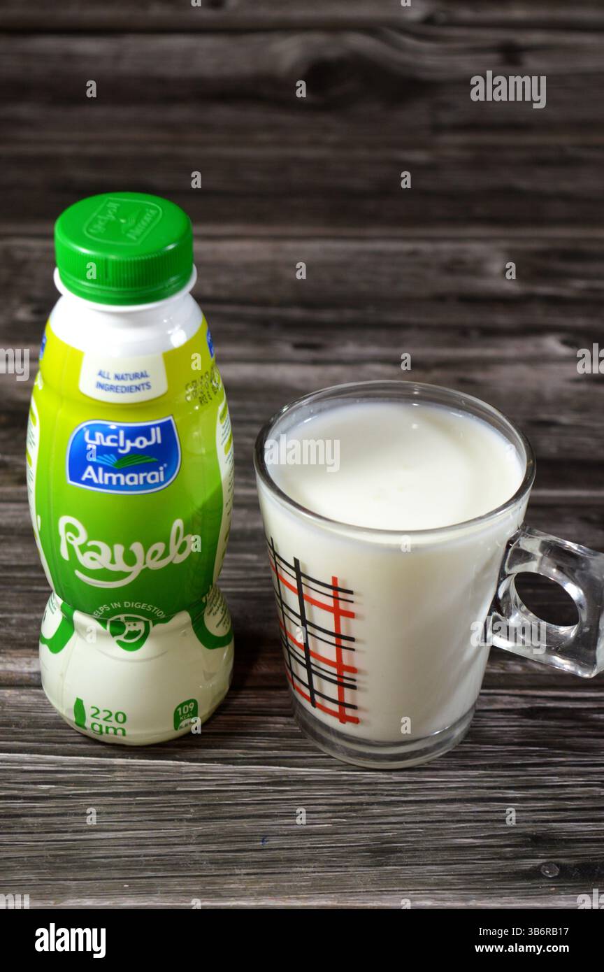 Cairo, Egypt, April 3 2025: Almarai Rayeb, help you achieve a safer and ...