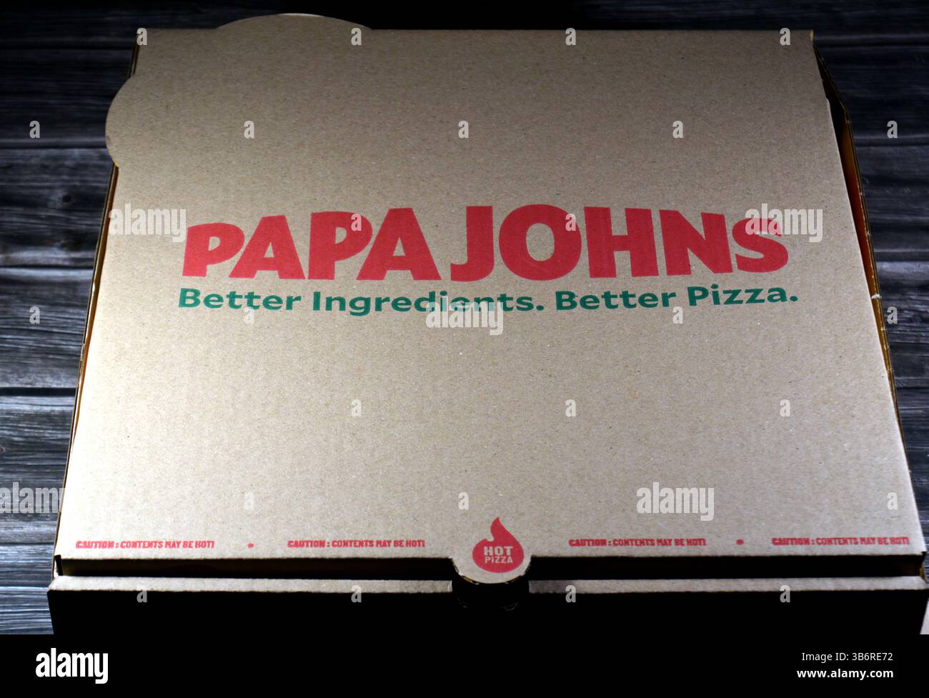 Cairo, Egypt, April, 1 2025: Papa John's Pizza, an American pizza ...