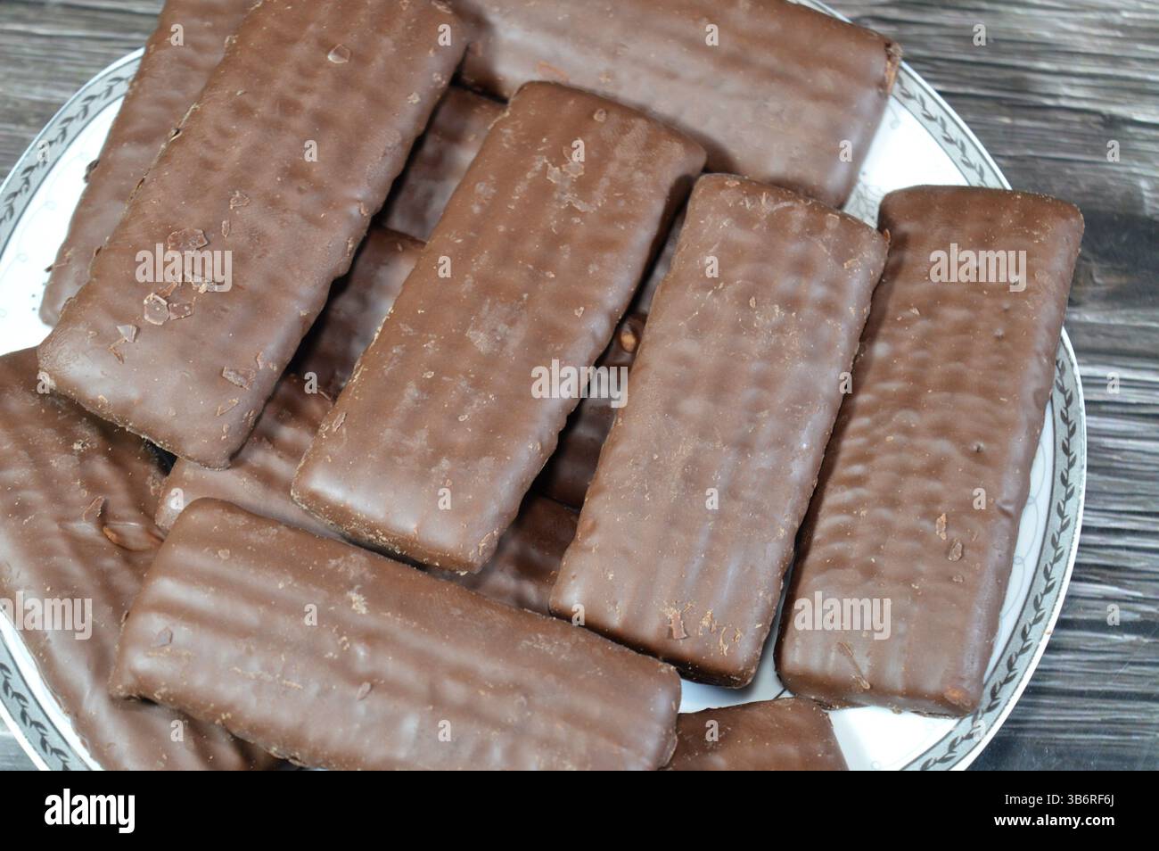 Chocolate coated biscuit for celebration of El Fitr Islamic Feast (The ...