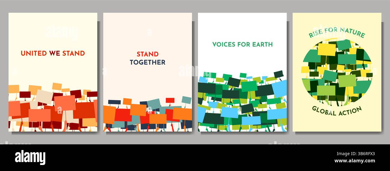 Vector illustration. Social protest background. Silhouette of hand ...