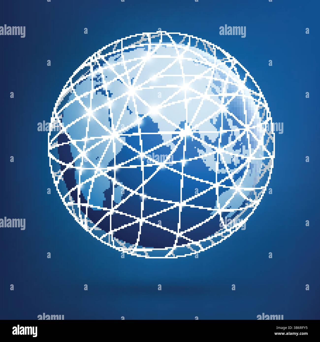 Earth of global networks Stock Vector Image & Art - Alamy