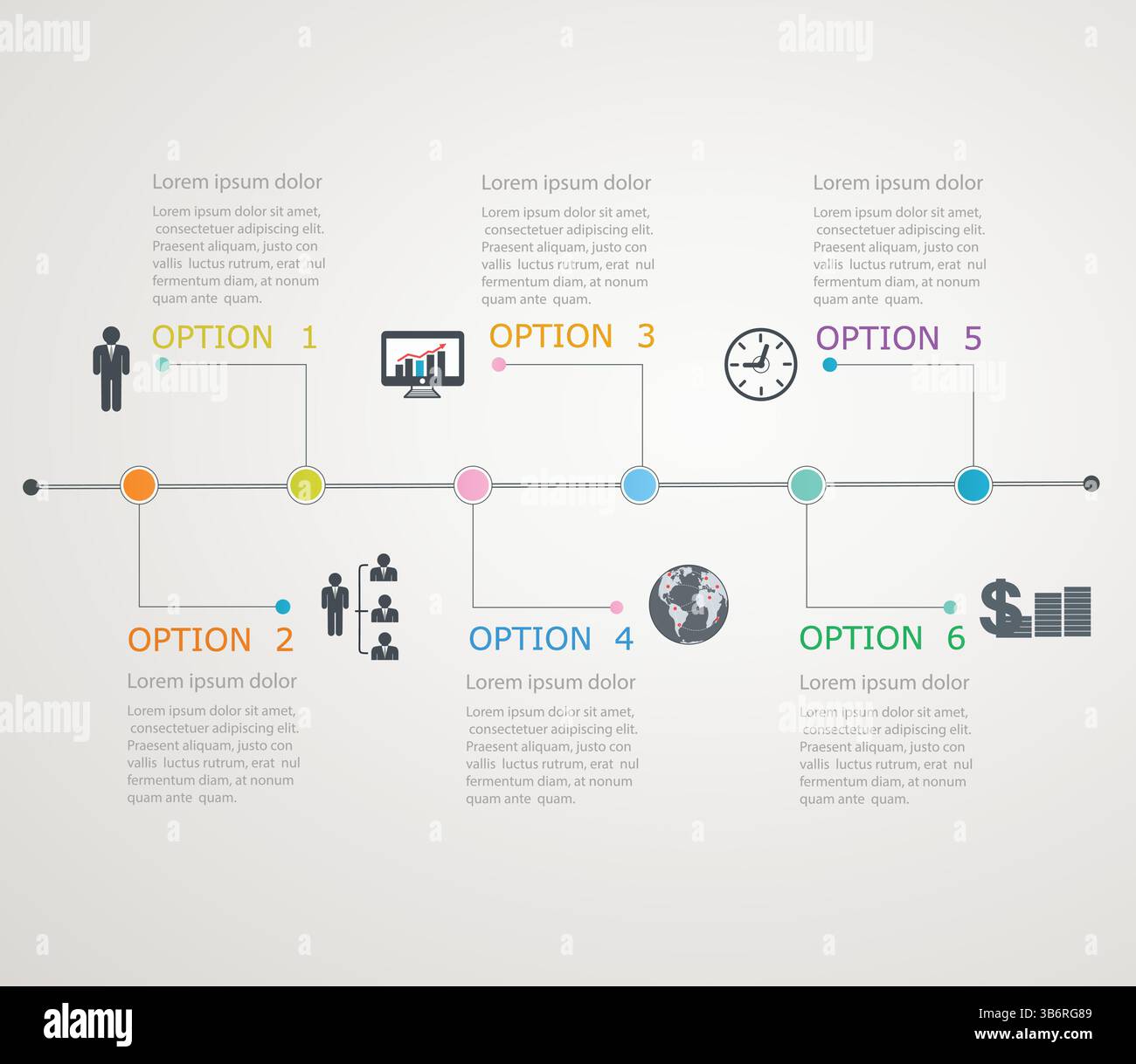 Timeline, infographics template with stepwise structure Stock Vector ...