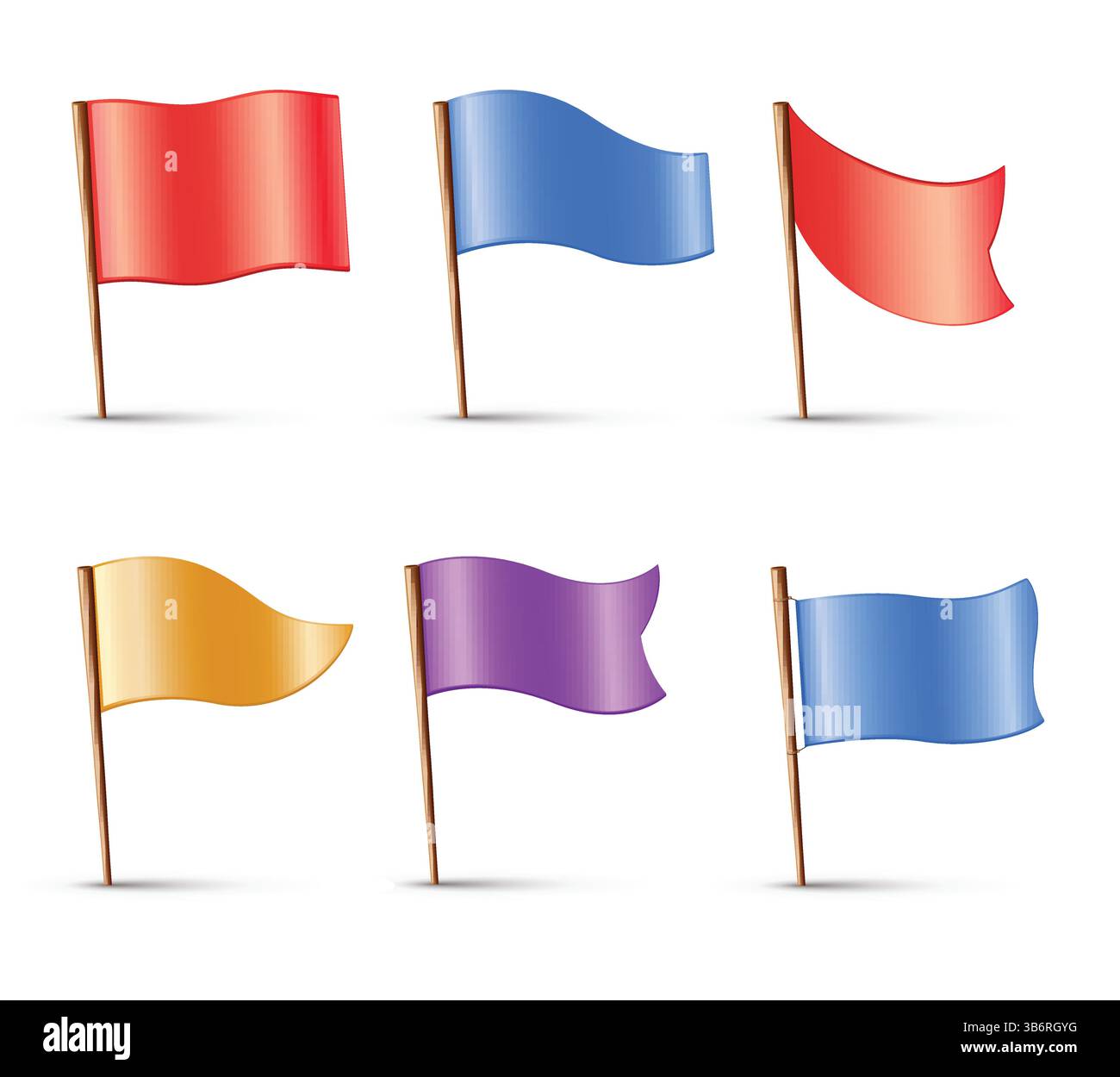 Set vector location pins Cut Out Stock Images & Pictures - Alamy